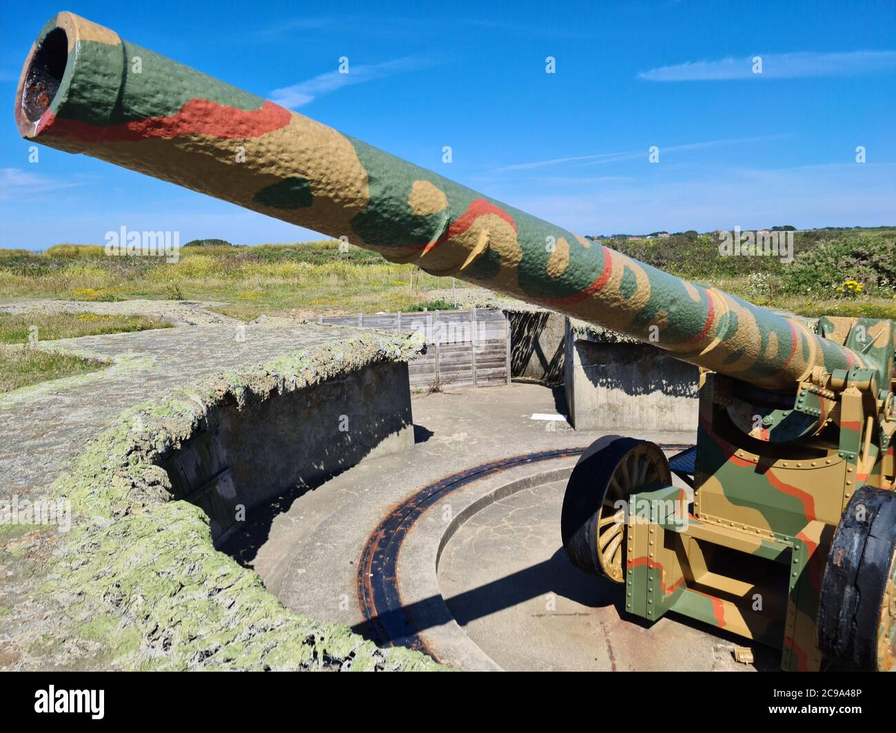 Pleinmont Batterie Dollman, Torteval, Guernsey Channel Islands Stock ...