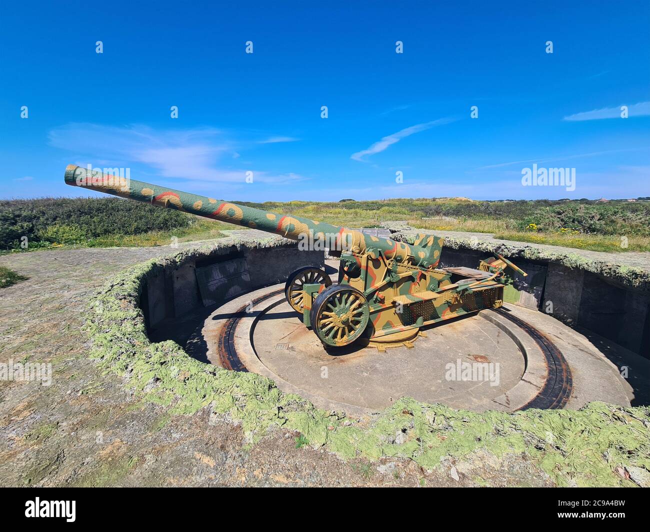 Pleinmont Batterie Dollman, Torteval, Guernsey Channel Islands Stock ...