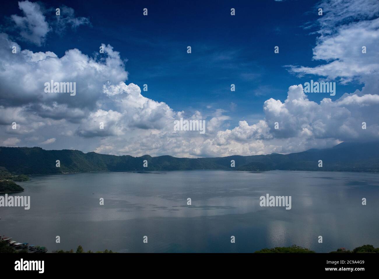 Coatepeque volcano, crater and lake in central El Salvador Stock Photo ...