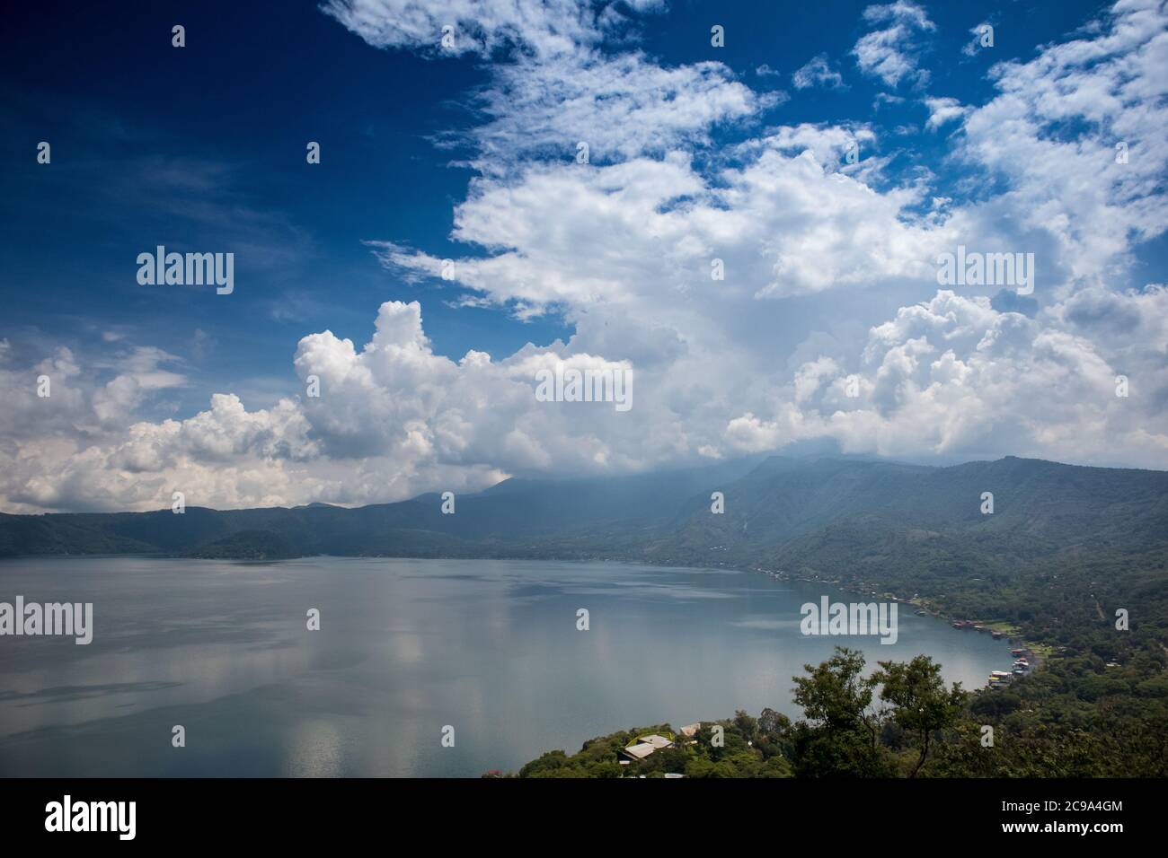 Coatepeque volcano, crater and lake in central El Salvador Stock Photo ...
