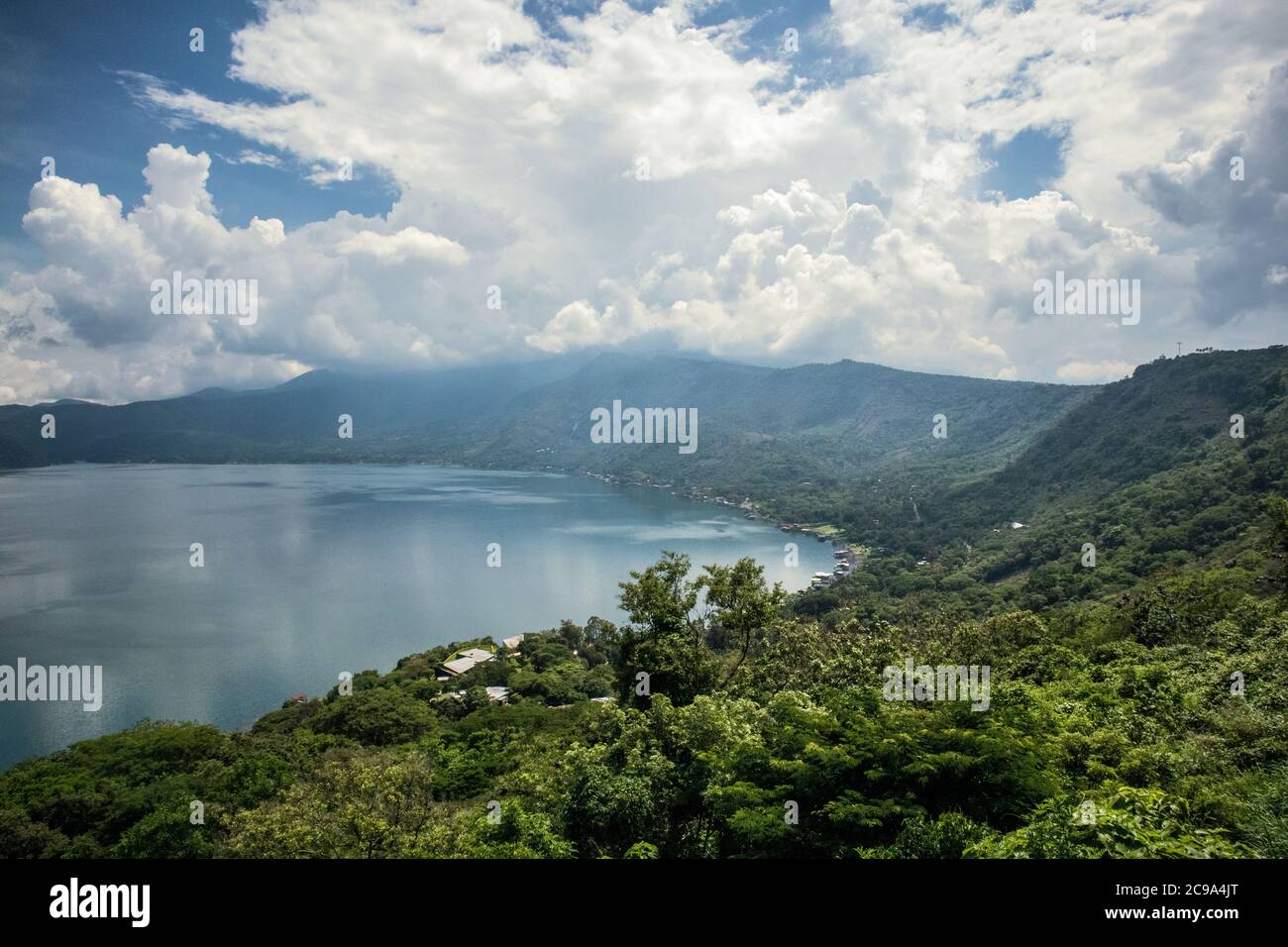Coatepeque volcano, crater and lake in central El Salvador Stock Photo ...