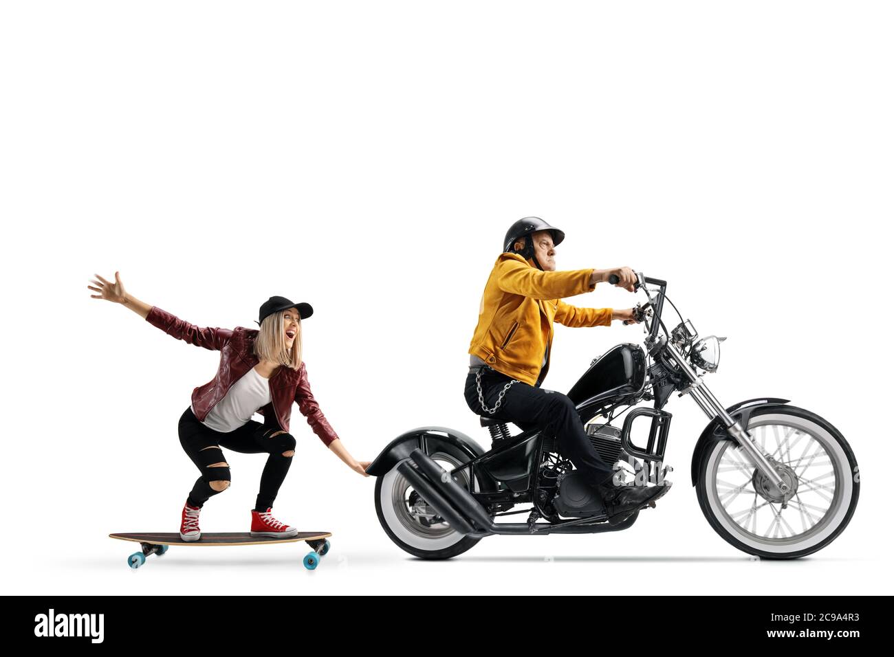 Man Riding A Chopper High Resolution Stock Photography and Images - Alamy