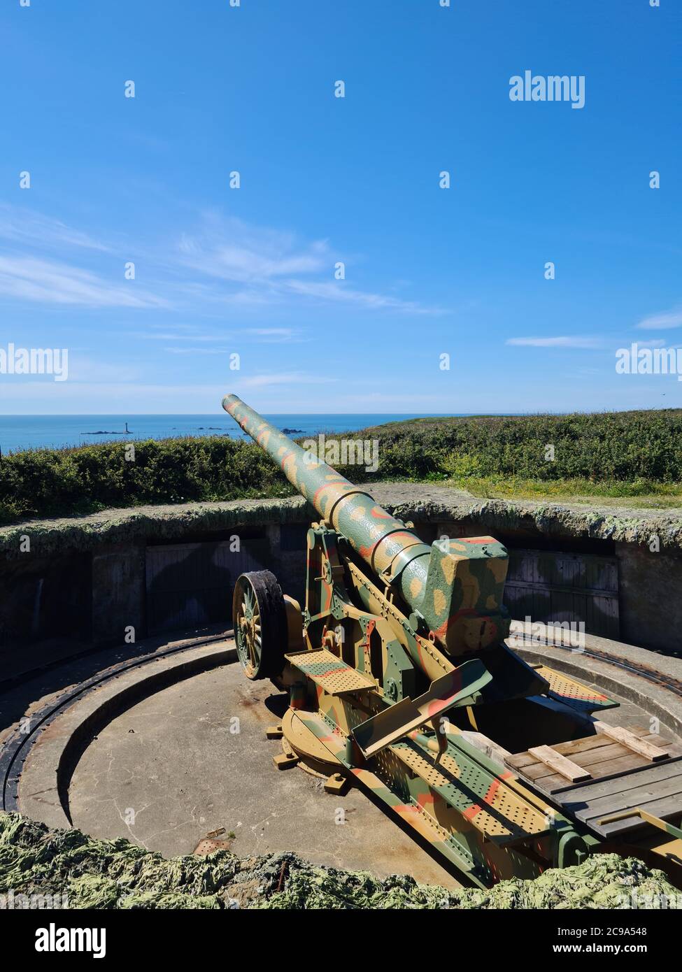 Pleinmont Batterie Dollman, Torteval, Guernsey Channel Islands Stock ...