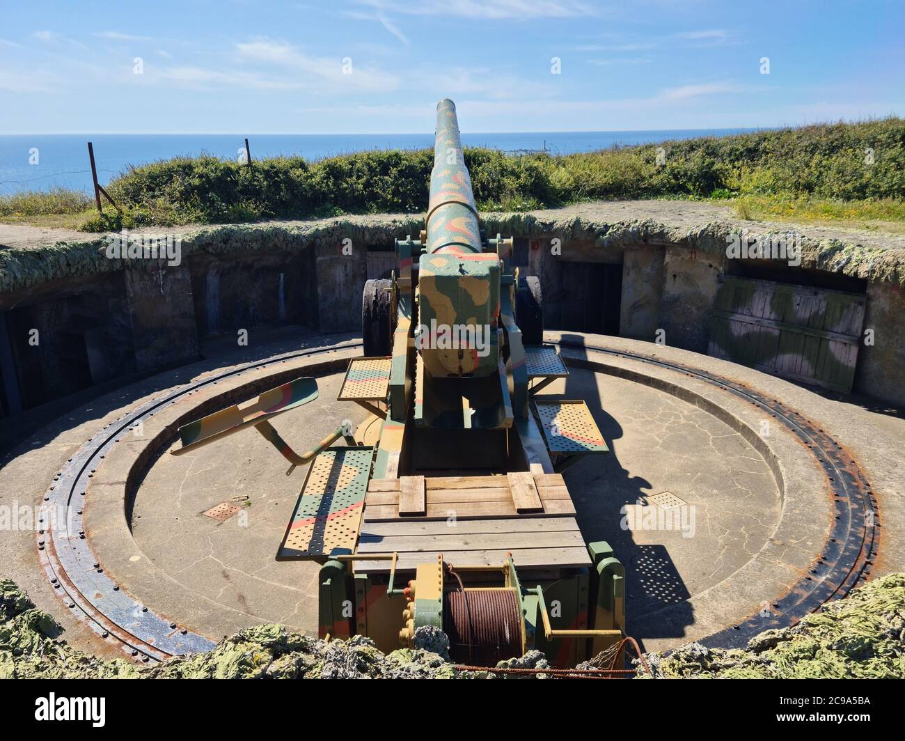 Pleinmont Batterie Dollman, Torteval, Guernsey Channel Islands Stock ...