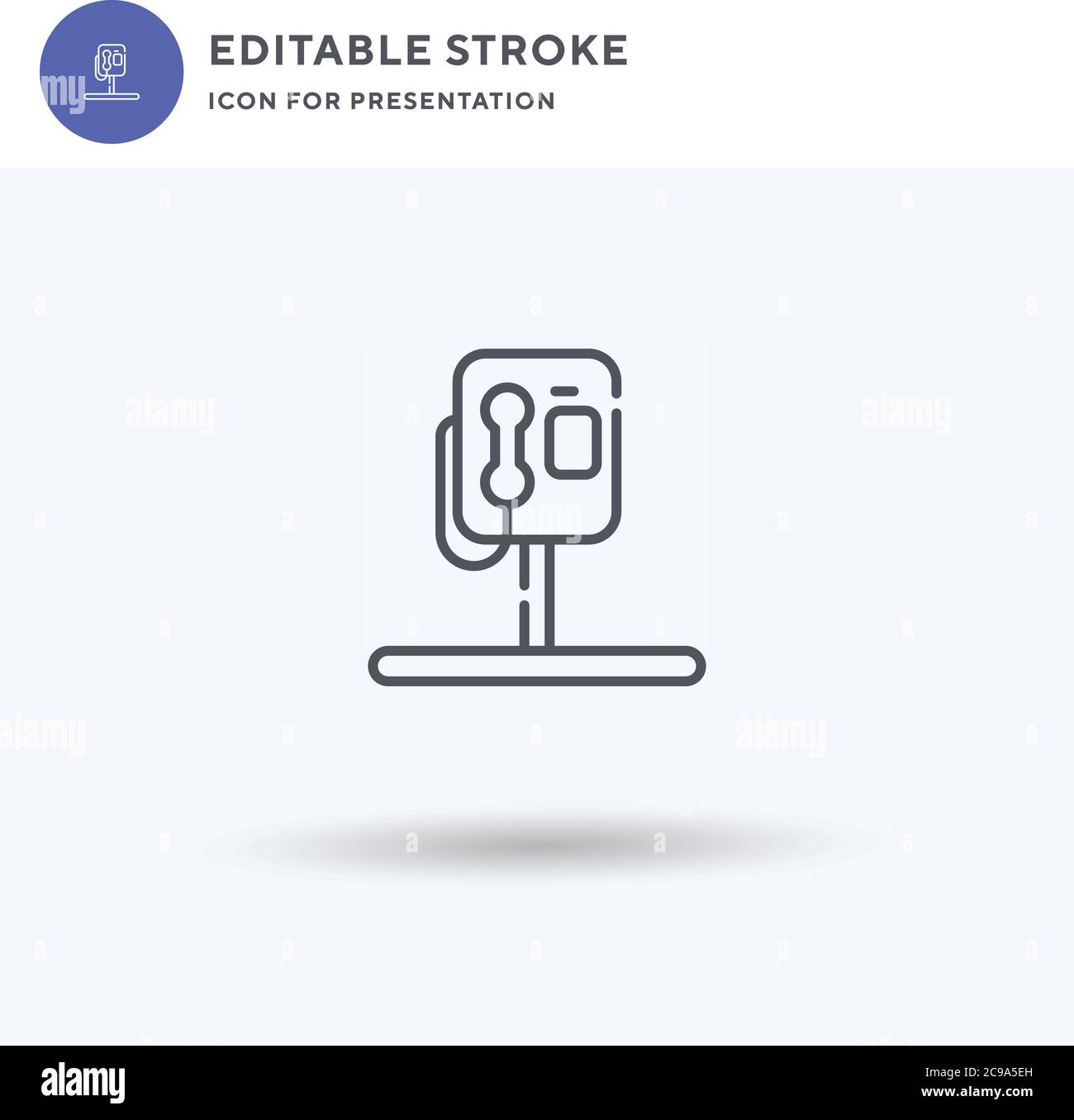 Phone icon vector, filled flat sign, solid pictogram isolated on white ...