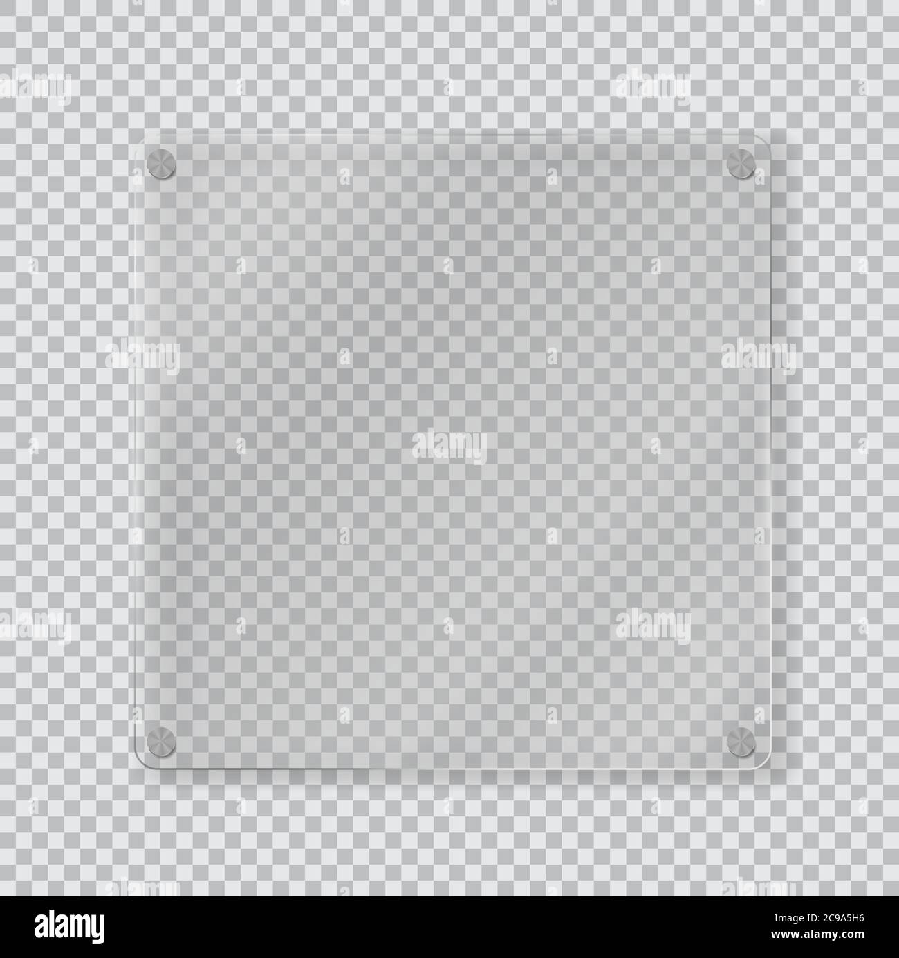 Realistic Glass Frame Background. Vector Illustration EPS10 Stock ...