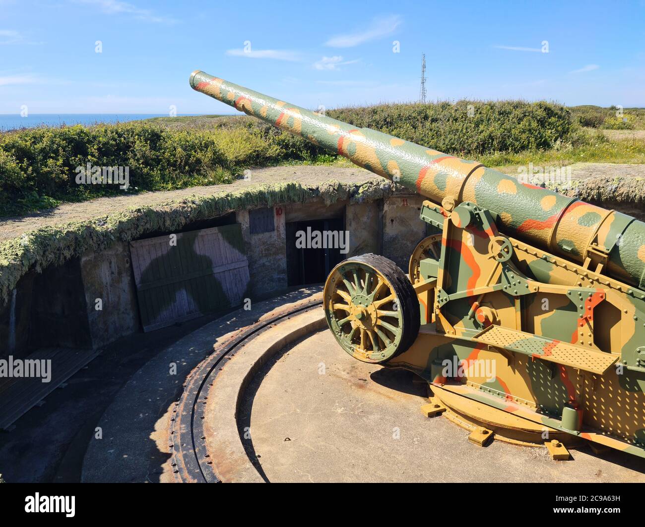 Pleinmont Batterie Dollman, Torteval, Guernsey Channel Islands Stock ...