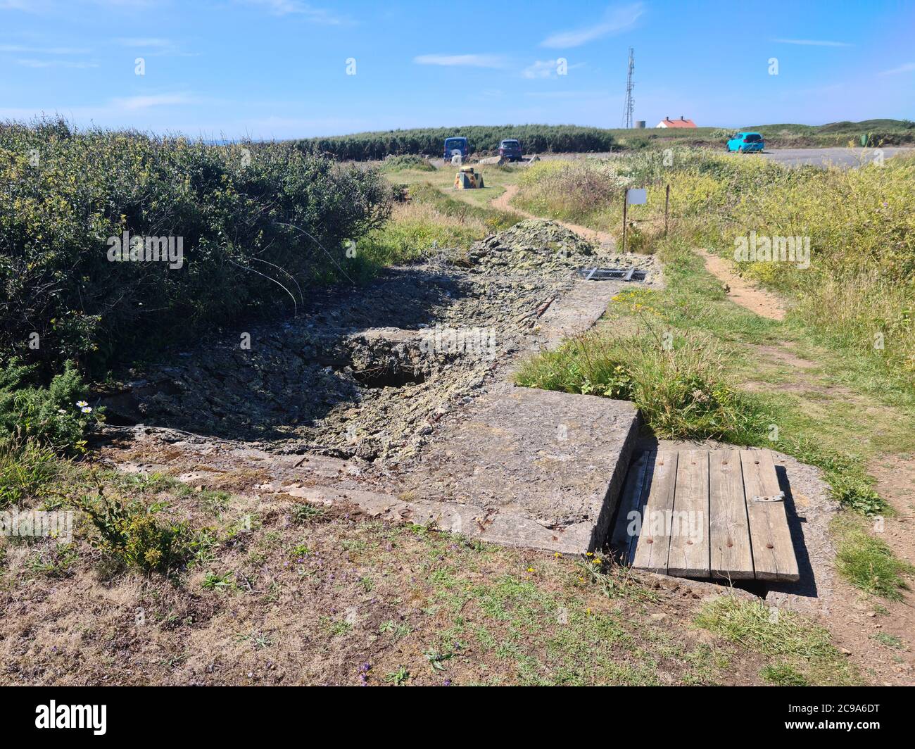Pleinmont Batterie Dollman, Torteval, Guernsey Channel Islands Stock ...