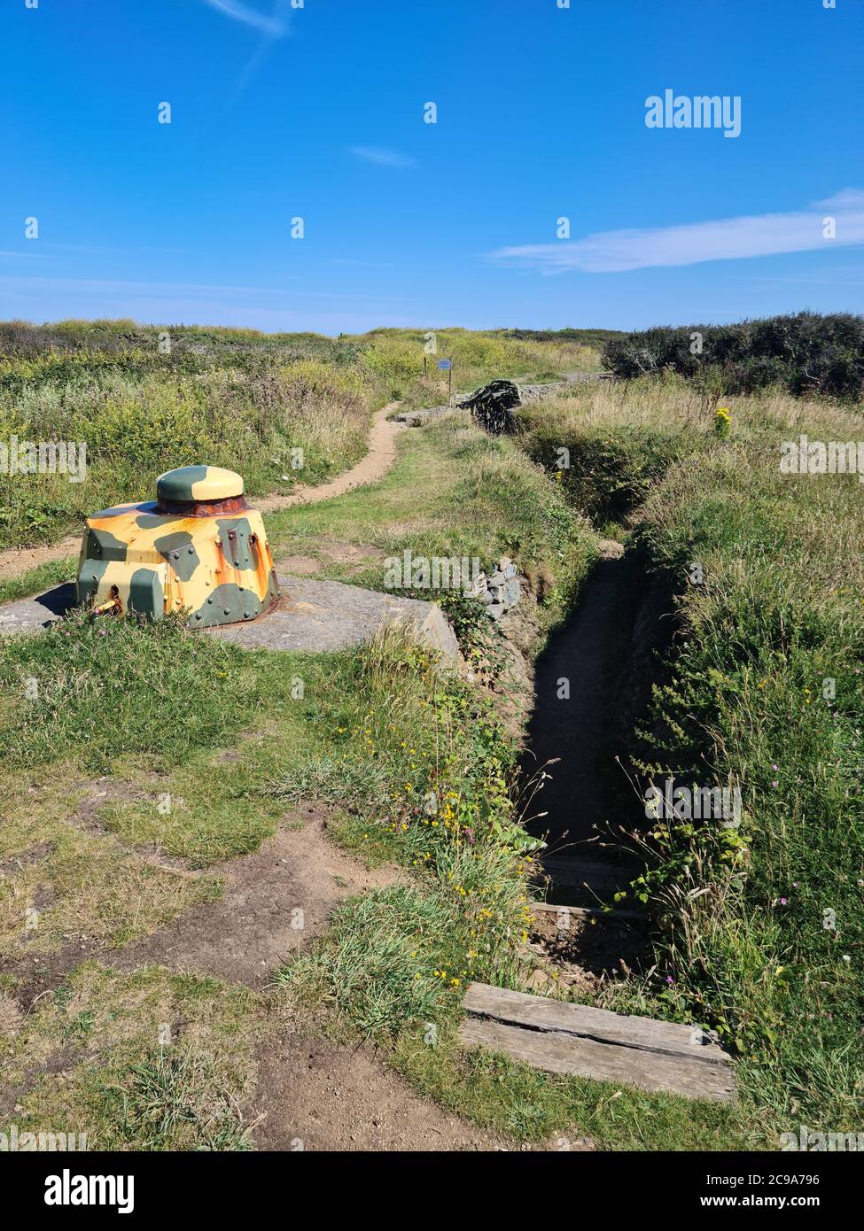 Pleinmont Batterie Dollman, Torteval, Guernsey Channel Islands Stock ...