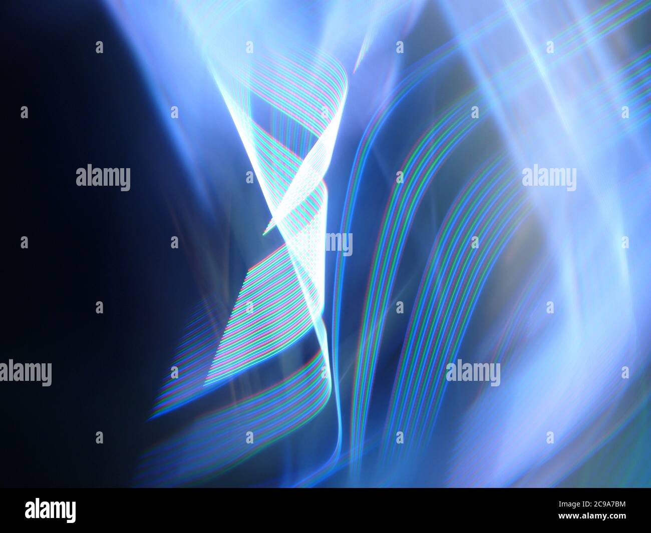 Blurred background with interlacing, refraction, and rotation effects ...