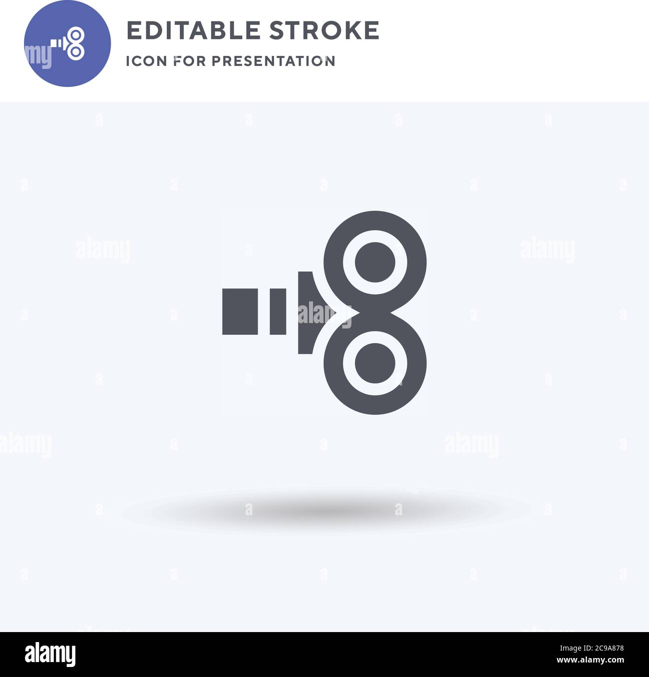 Wind Up icon vector, filled flat sign, solid pictogram isolated on ...