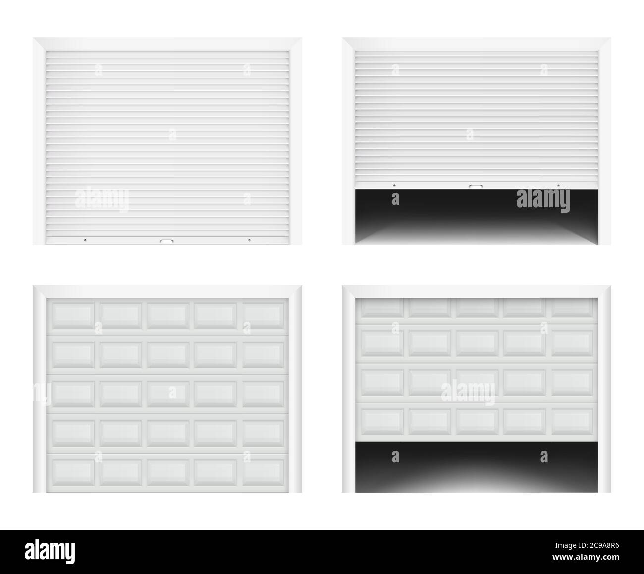Iron gate open Stock Vector Images - Alamy