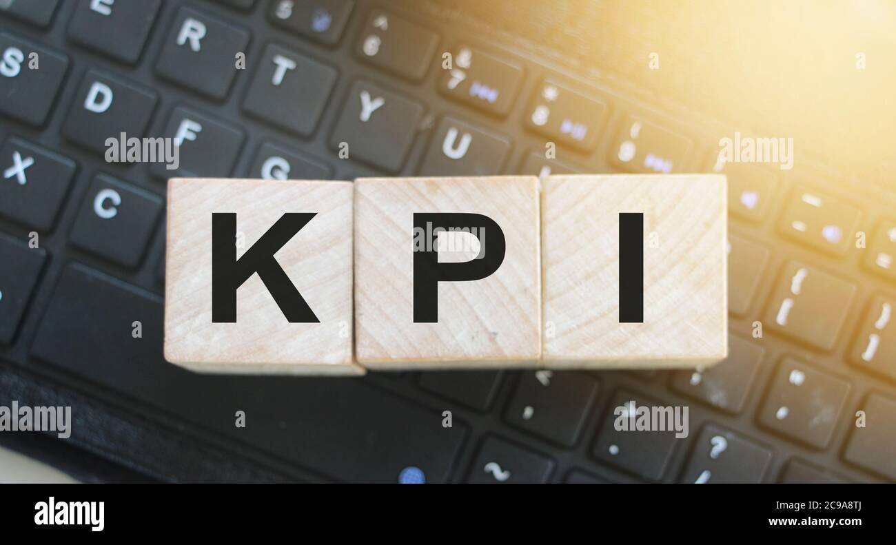 Kpi Letters On Wooden Cubes Key Performance Indicator Business Concept