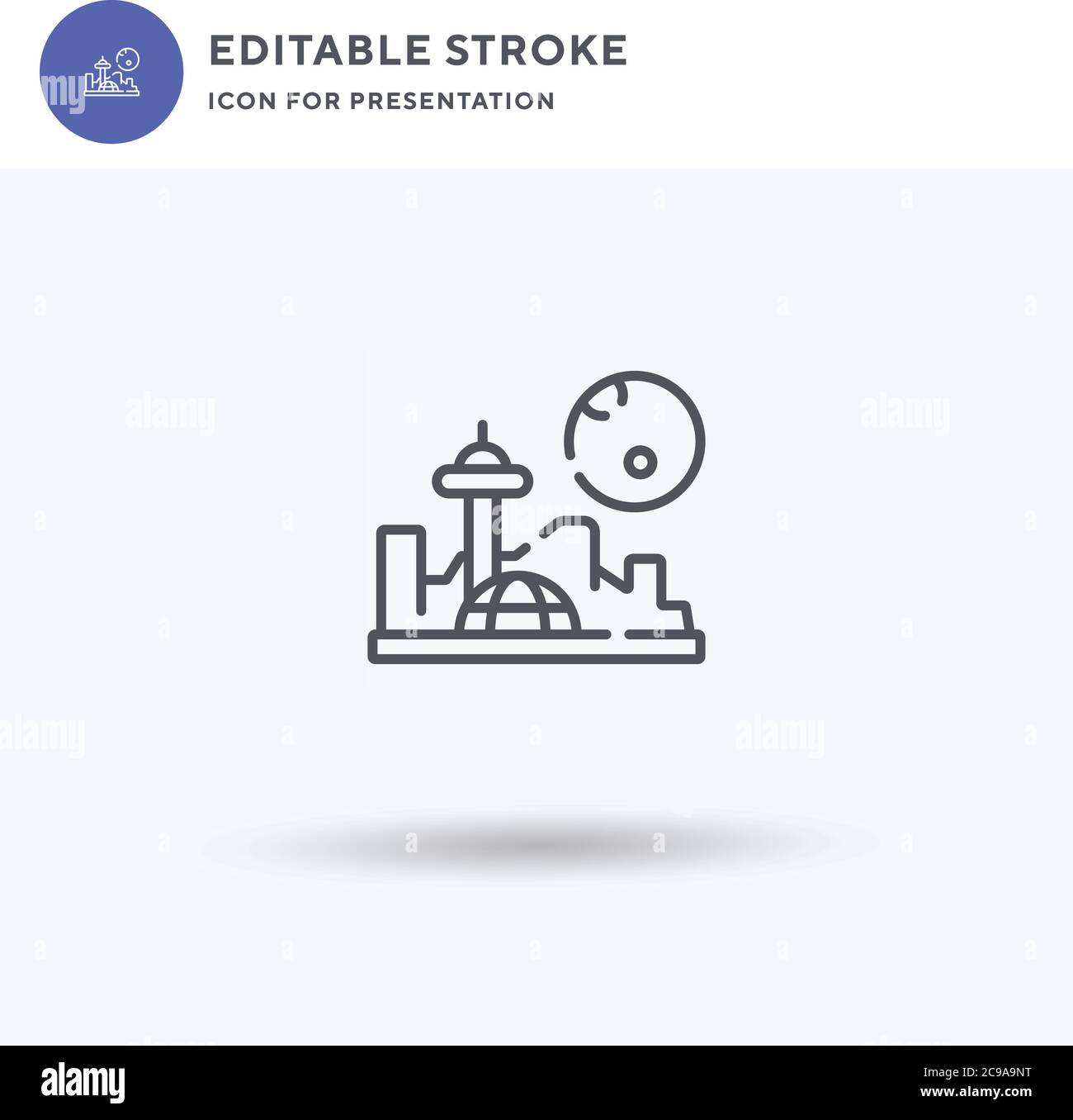 Mars colony symbol Stock Vector Images - Alamy