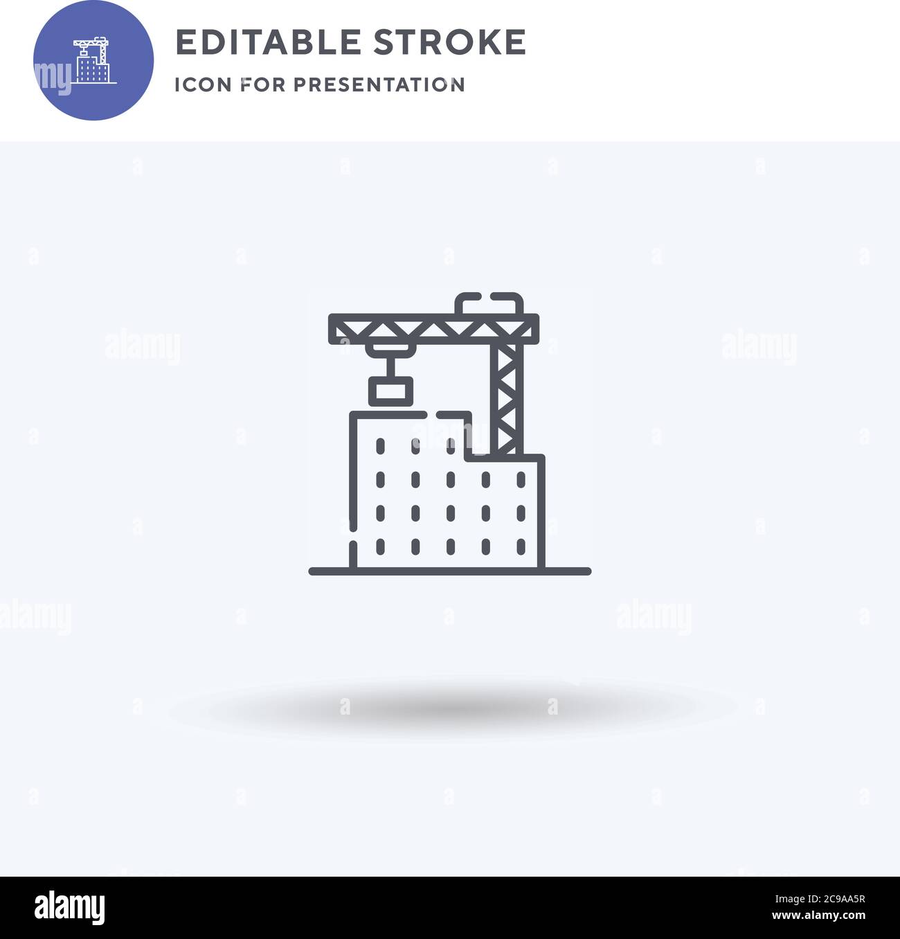 Construction icon vector, filled flat sign, solid pictogram isolated on ...