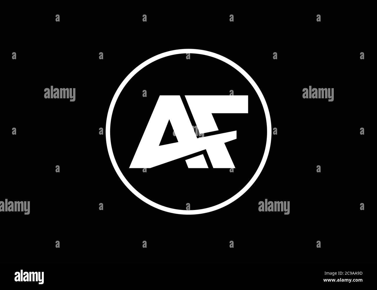 A F letter sign symbol. Initial Letter A F Logo Design Vector Template ...