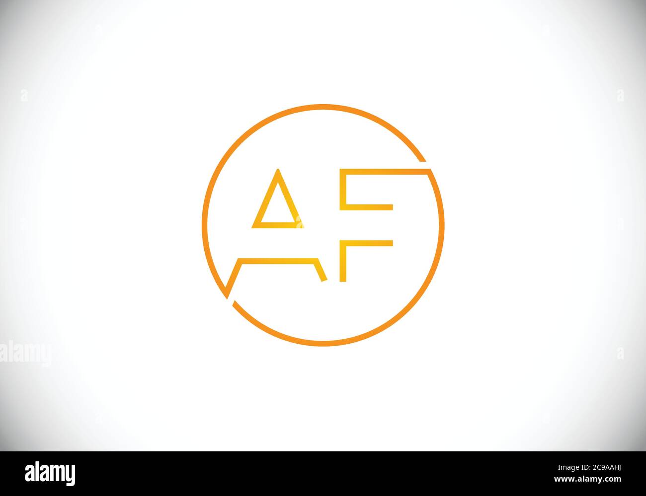 A F letter sign symbol. Initial Letter A F Logo Design Vector Template ...