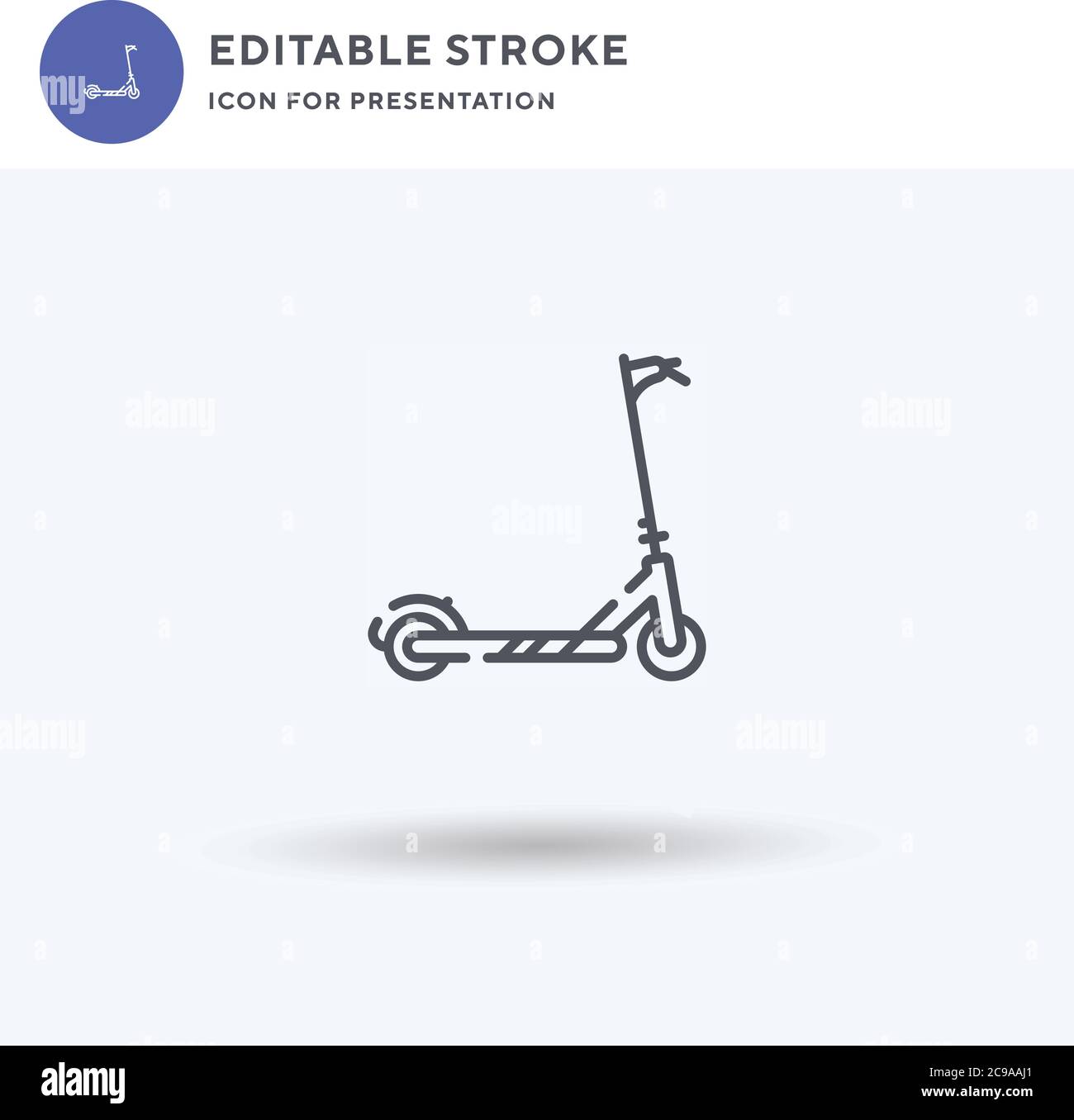 Scooter icon vector, filled flat sign, solid pictogram isolated on ...