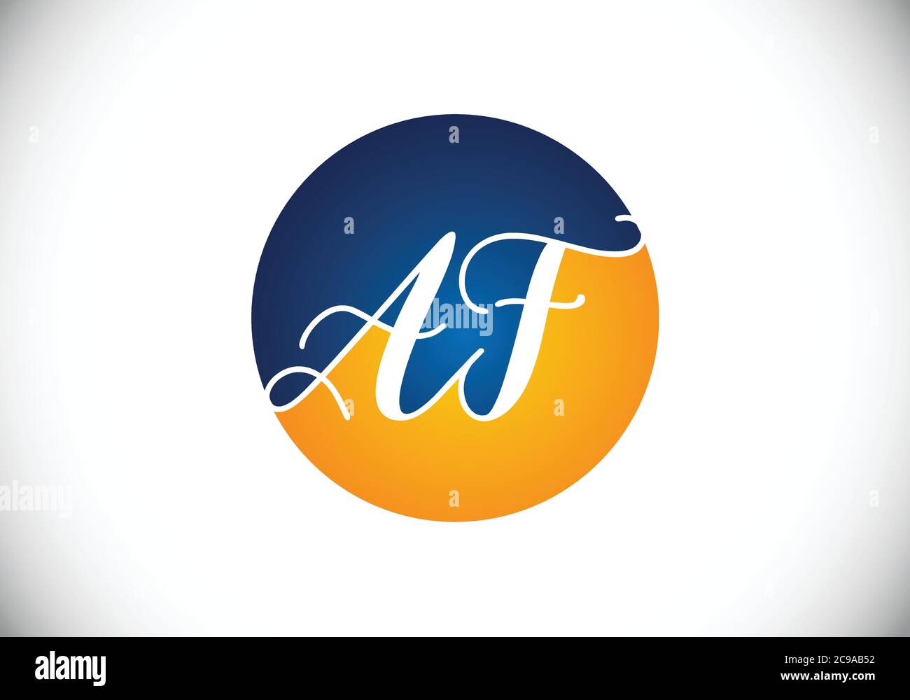A F letter sign symbol. Initial Letter A F Logo Design Vector Template ...