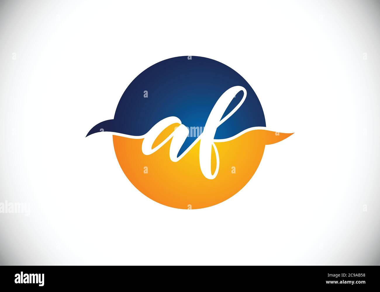 A F letter sign symbol. Initial Letter A F Logo Design Vector Template ...