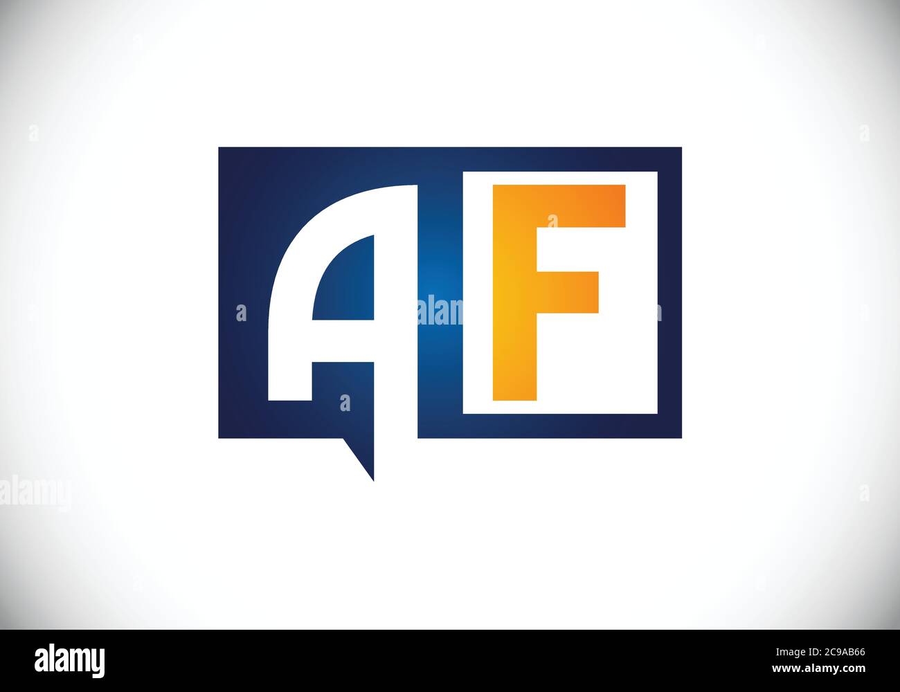 A F letter sign symbol. Initial Letter A F Logo Design Vector Template ...