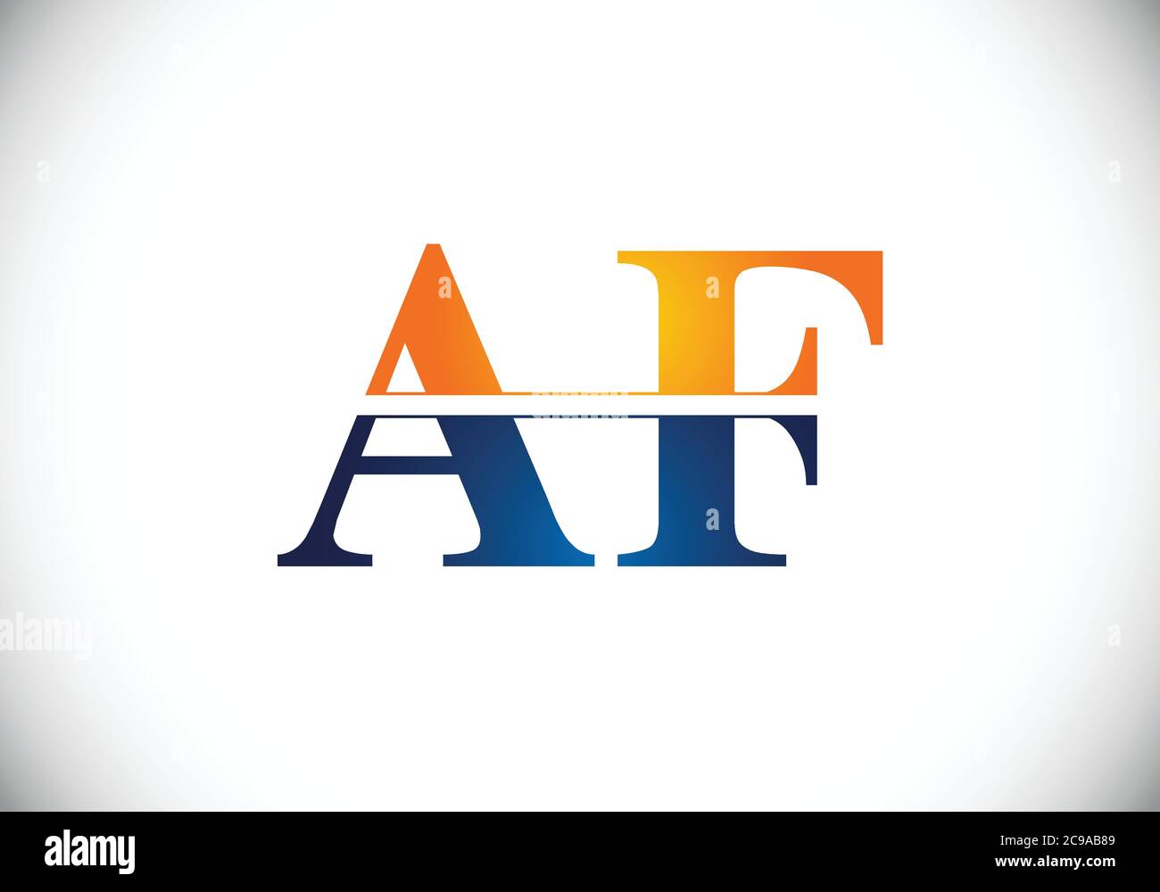 A F letter sign symbol. Initial Letter A F Logo Design Vector Template ...