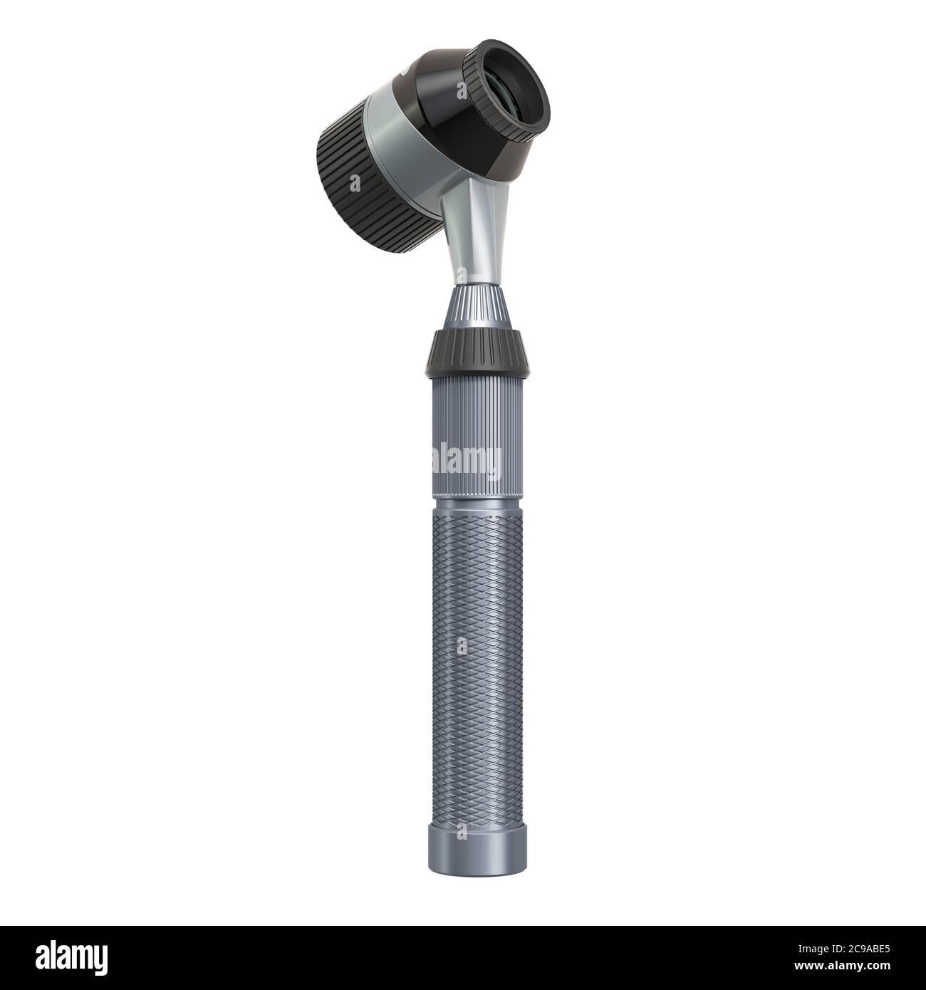 Dermatoscope closeup, 3D rendering isolated on white background Stock ...