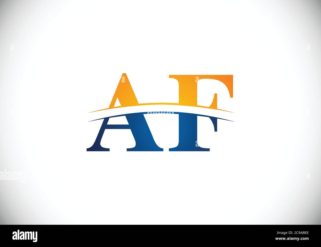 A F letter sign symbol. Initial Letter A F Logo Design Vector Template ...