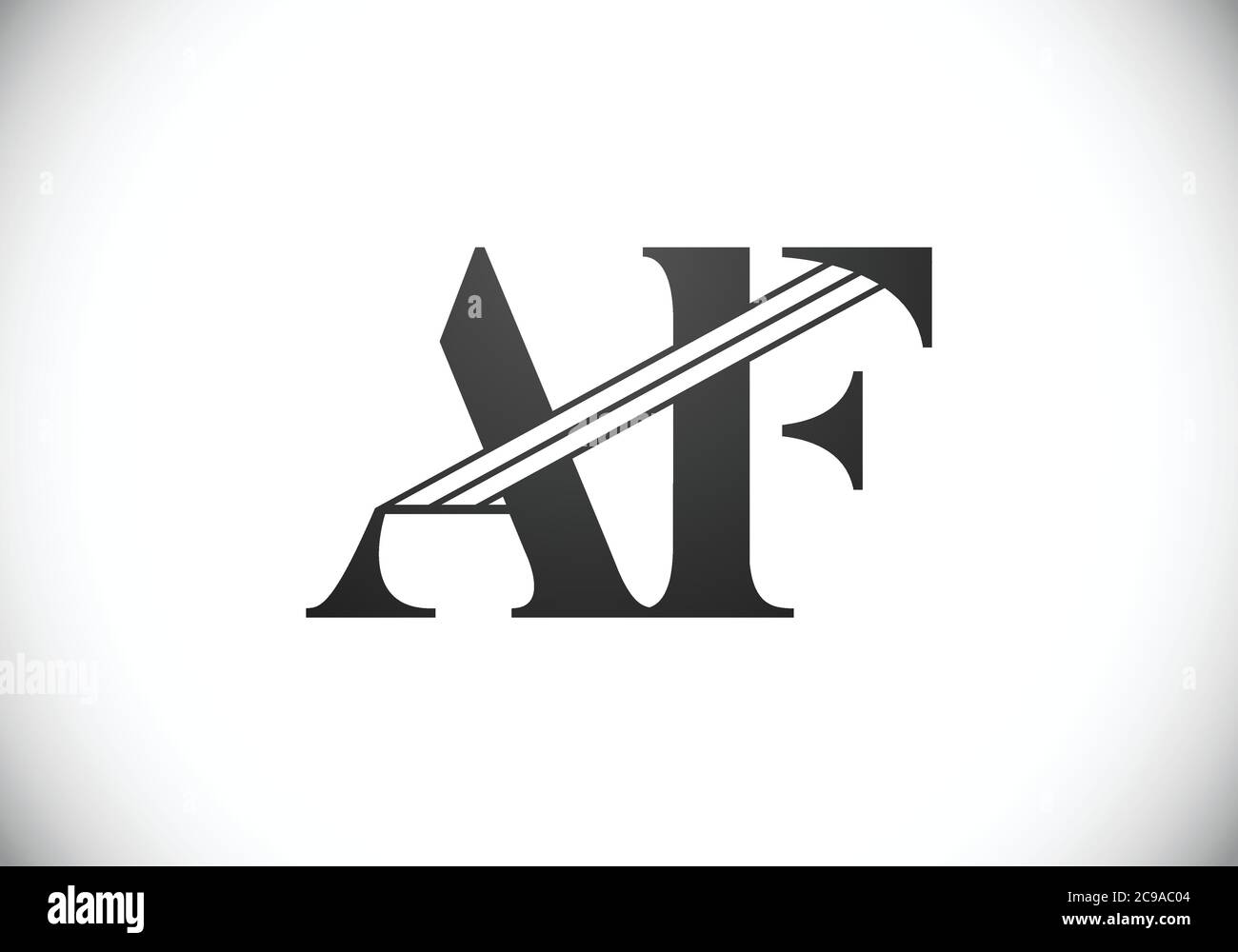 A F letter sign symbol. Initial Letter A F Logo Design Vector Template ...