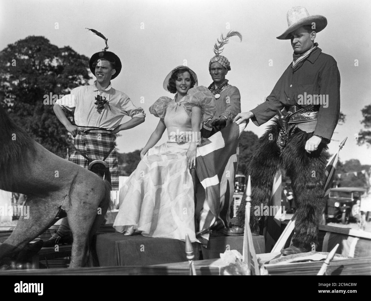 JESSIE MATTHEWS on Float in Village Parade in THE MAN FROM TORONTO 1933 ...