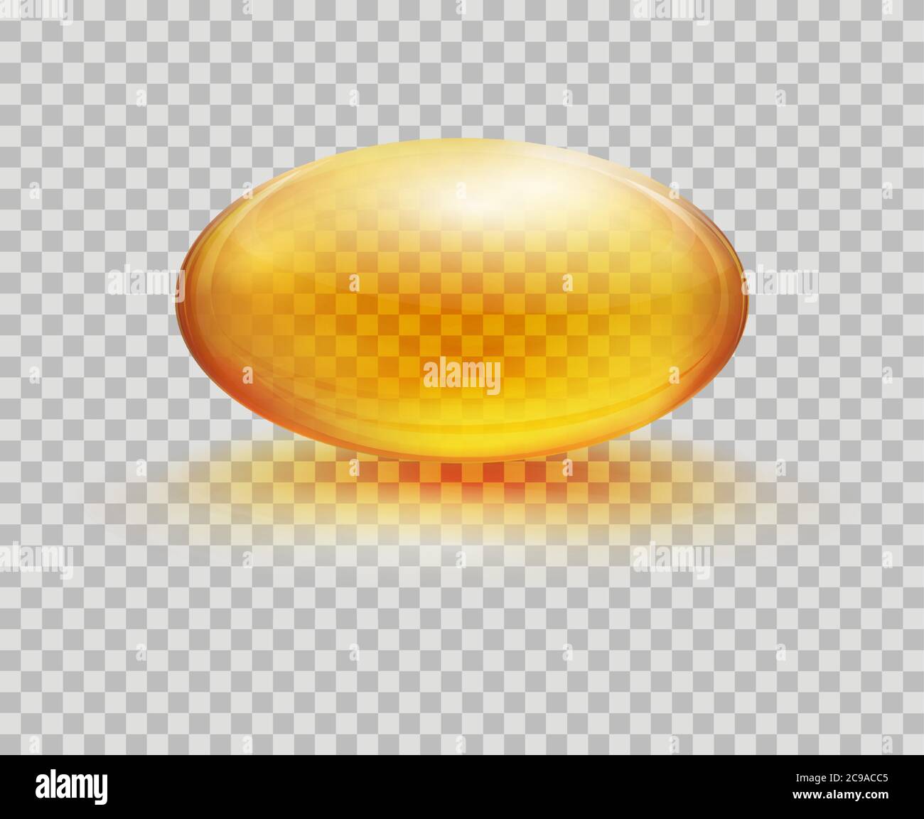 Oil capsule oval form. Cosmetic capsule of vitamin E, A or omega 3 oil ...