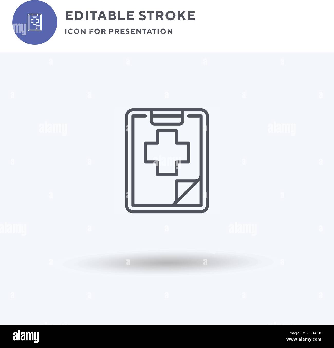 Diagnosis icon vector, filled flat sign, solid pictogram isolated on ...