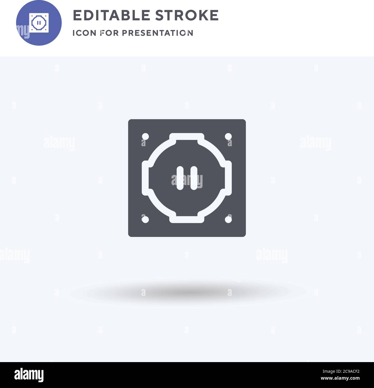 Dohyo icon vector, filled flat sign, solid pictogram isolated on white, logo illustration. Dohyo ...