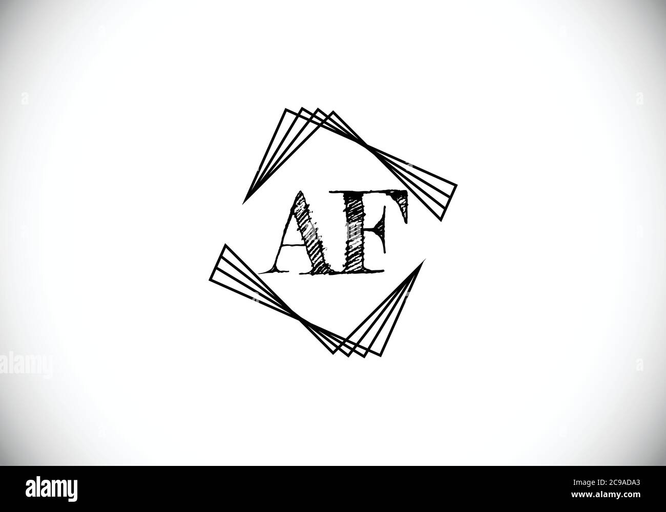 A F letter sign symbol. Initial Letter A F Logo Design Vector Template ...