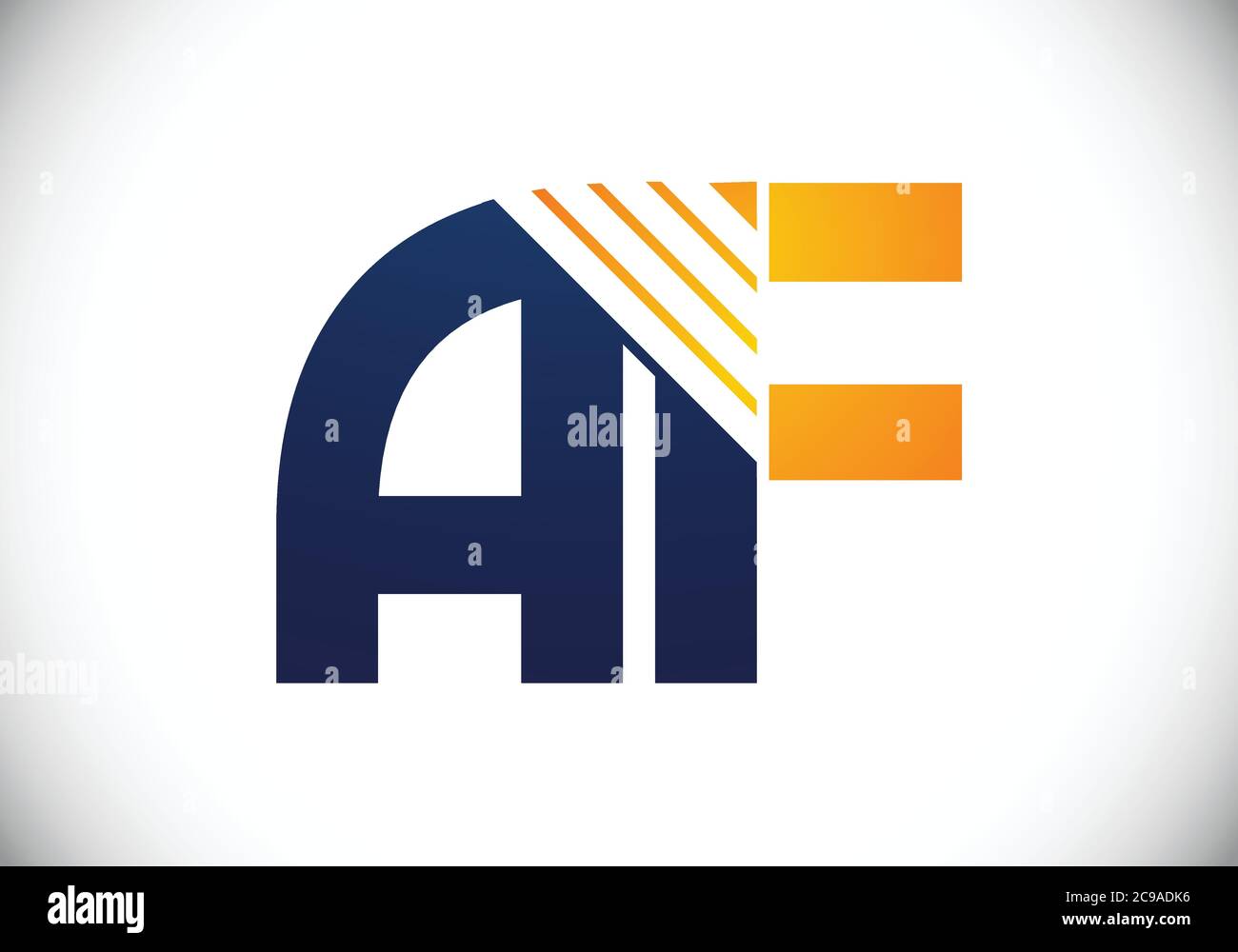 A F letter sign symbol. Initial Letter A F Logo Design Vector Template ...