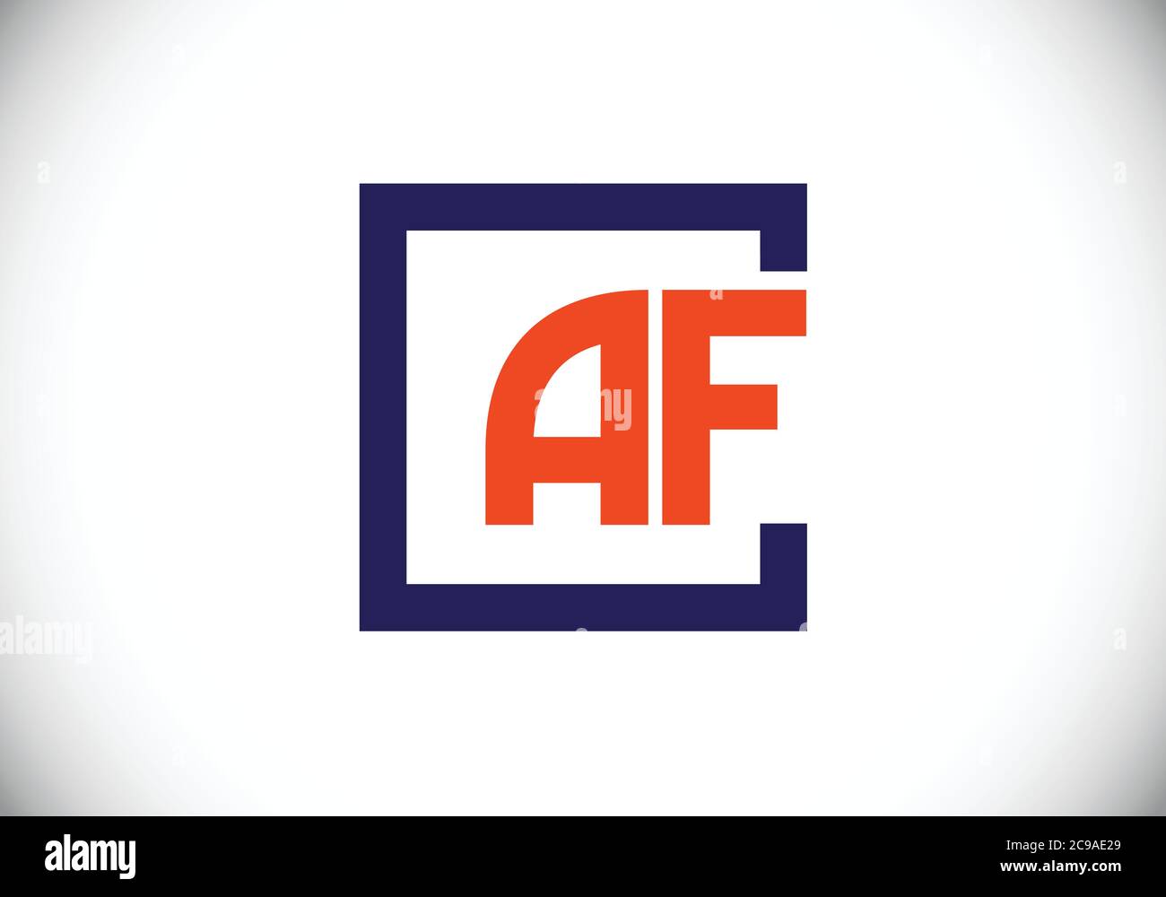 A F letter sign symbol. Initial Letter A F Logo Design Vector Template ...