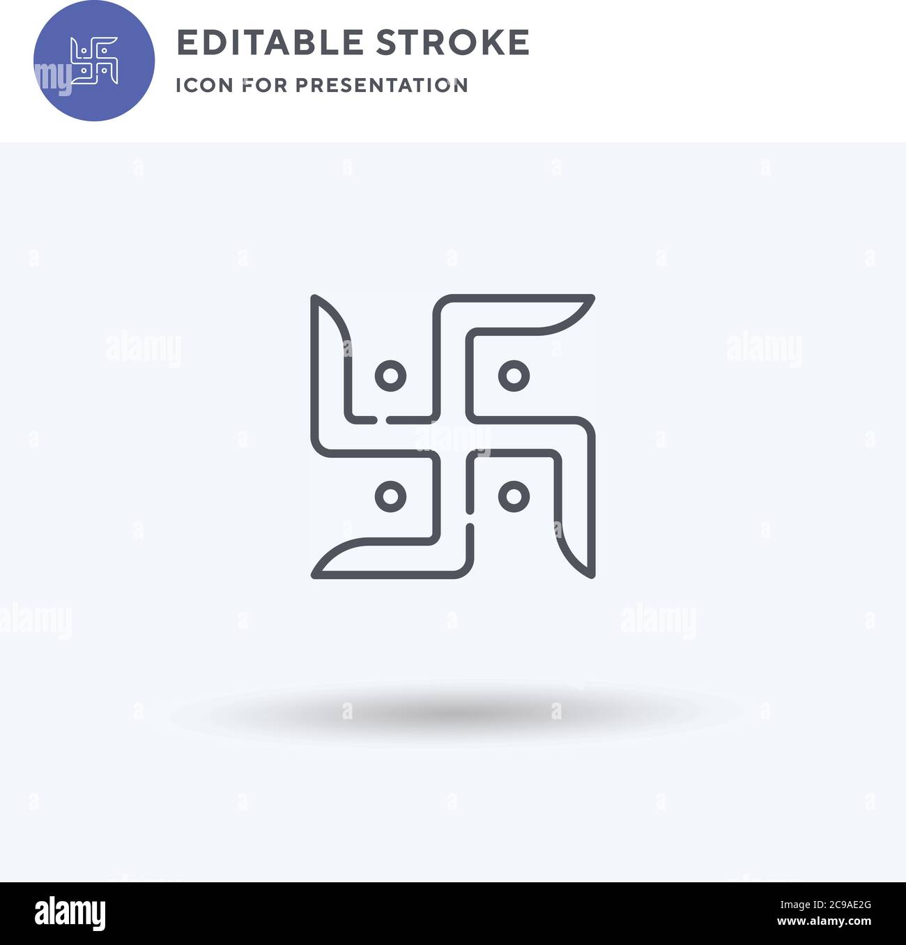 Hindu swastika illustration Stock Vector Images - Alamy