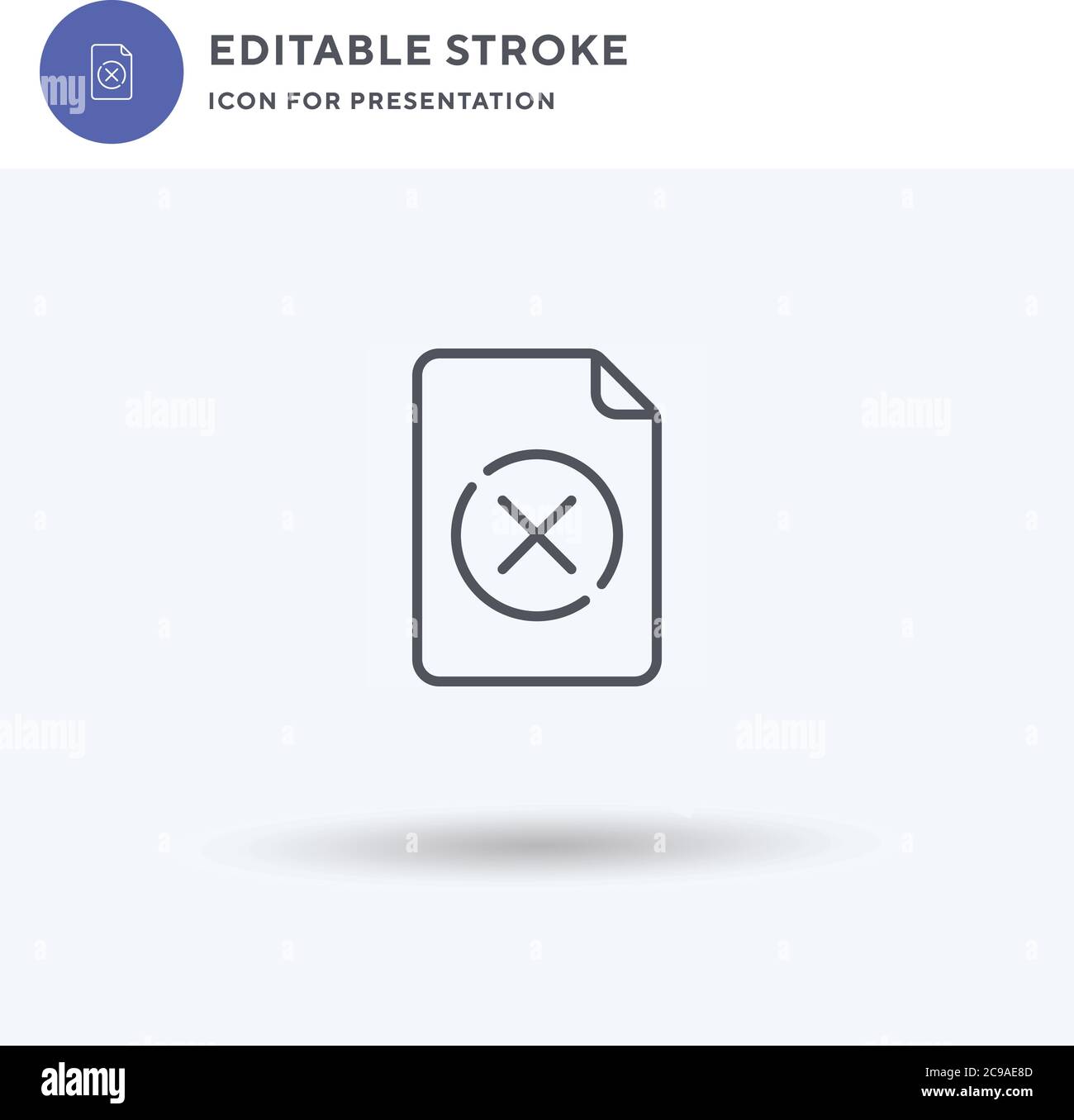Cancel icon vector, filled flat sign, solid pictogram isolated on white ...