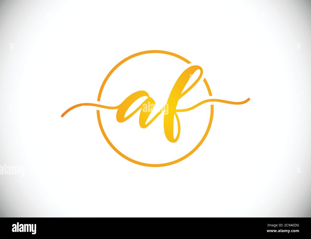 A F letter sign symbol. Initial Letter A F Logo Design Vector Template ...