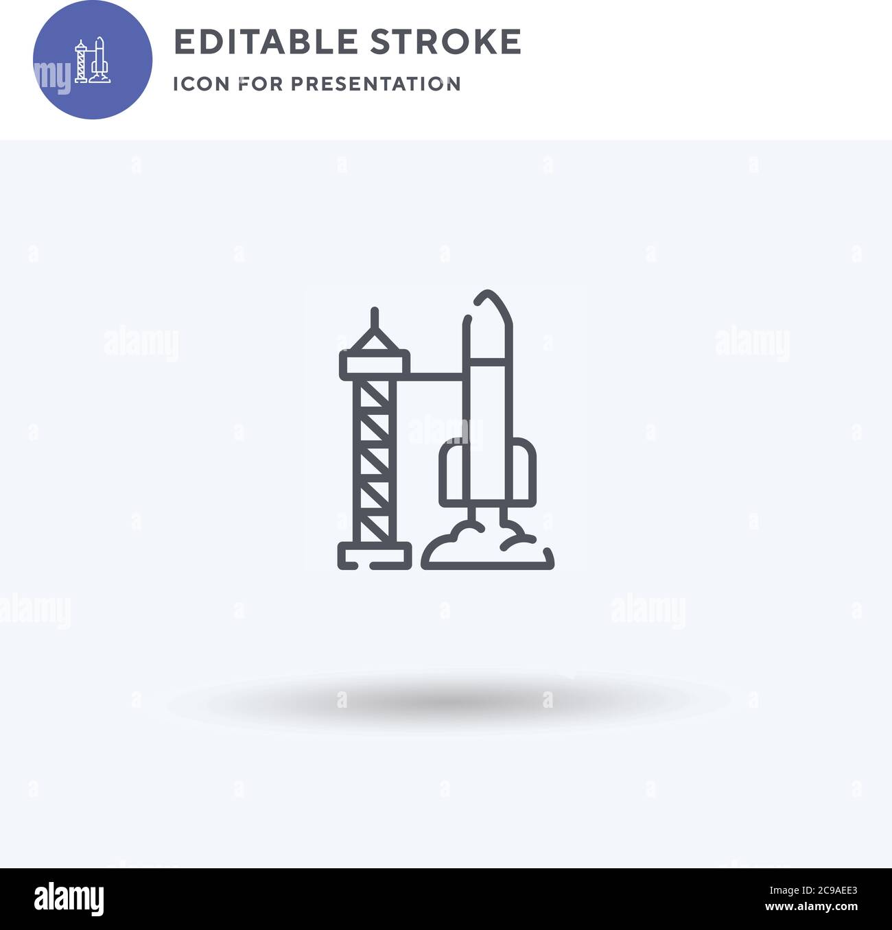 Rocket Launch icon vector, filled flat sign, solid pictogram isolated ...