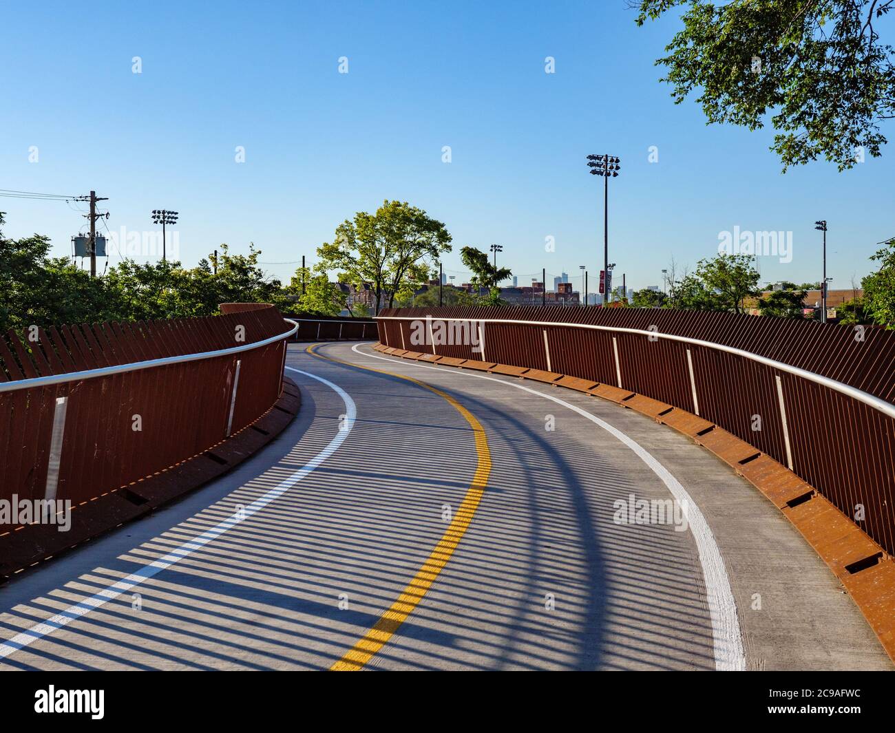 Riverview Bridge S curve, Chicago, Illinois Stock Photo - Alamy