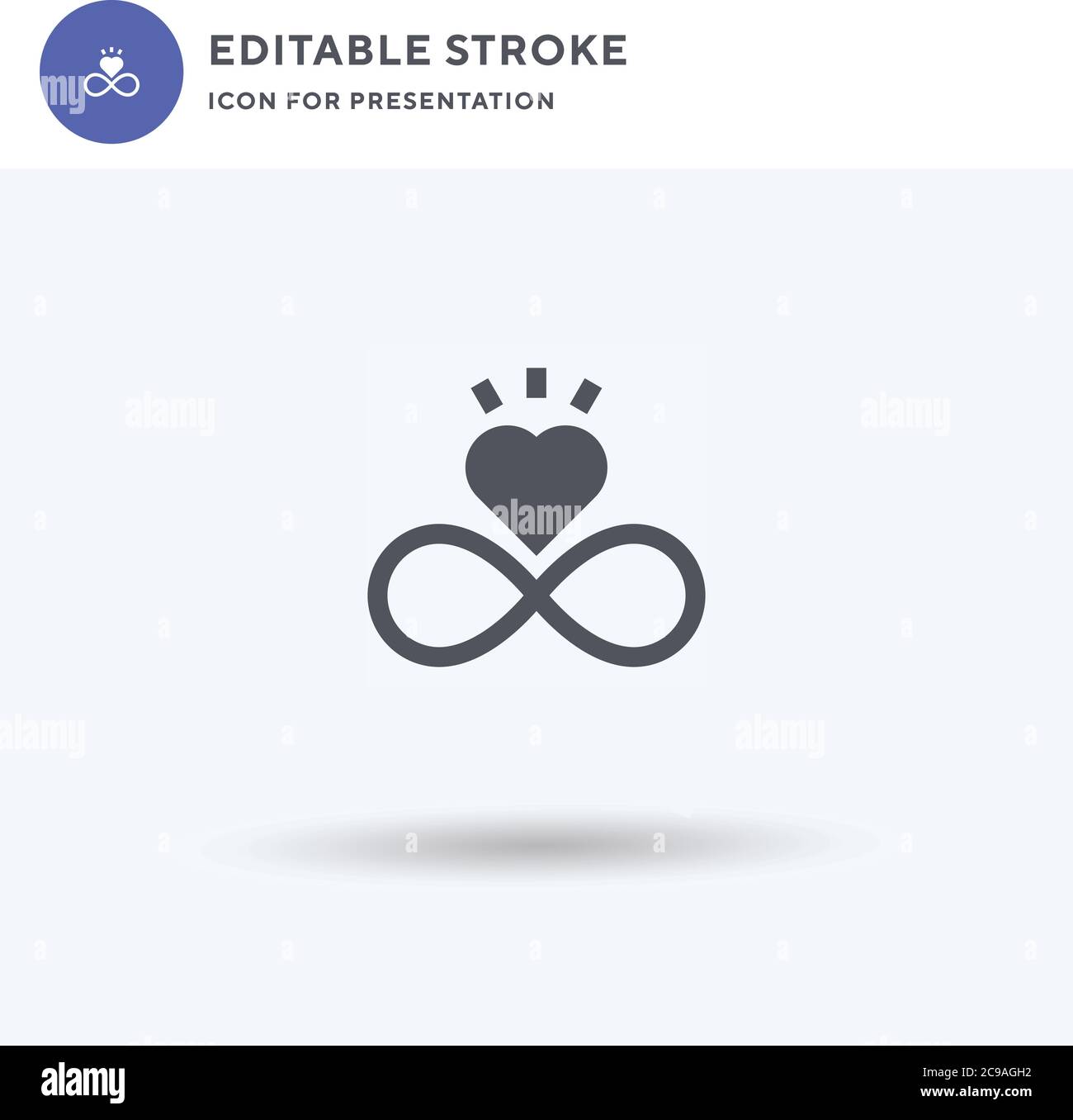 Infinity icon vector, filled flat sign, solid pictogram isolated on ...