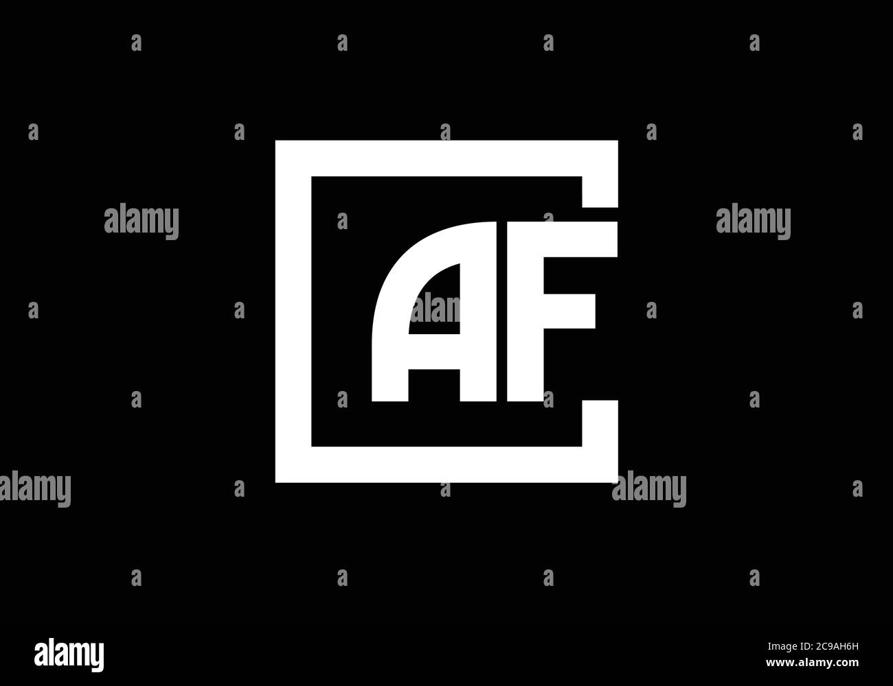 A F letter sign symbol. Initial Letter A F Logo Design Vector Template ...