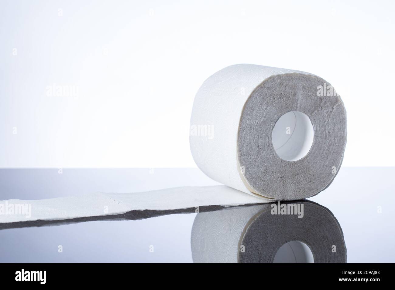 Closeup of a tissue unrolling on a surface - the concept of tissue ...