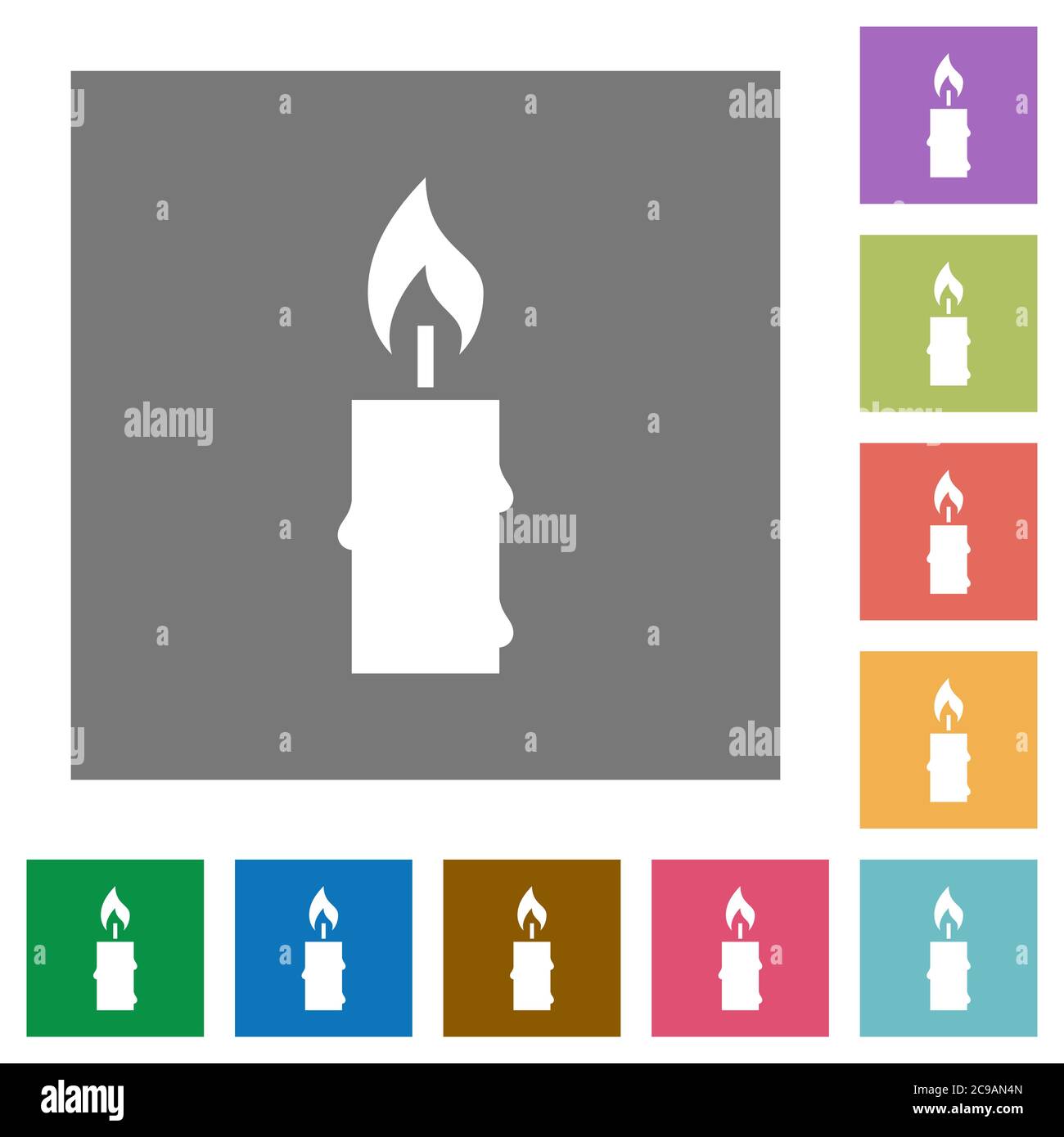 Plain candle Stock Vector Images - Alamy