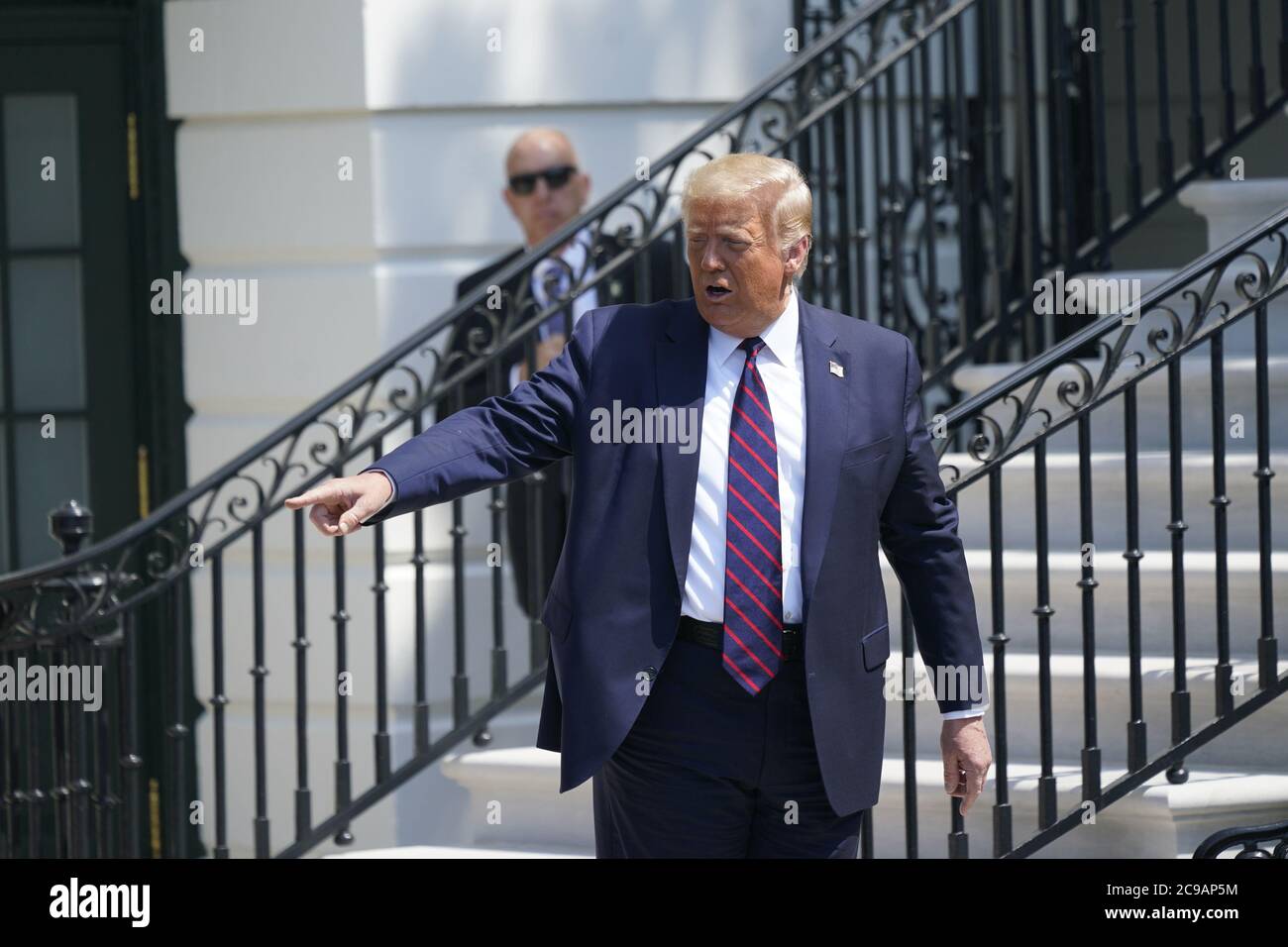 United States President Donald J. Trump welcomes Terry Sharpe, the ...