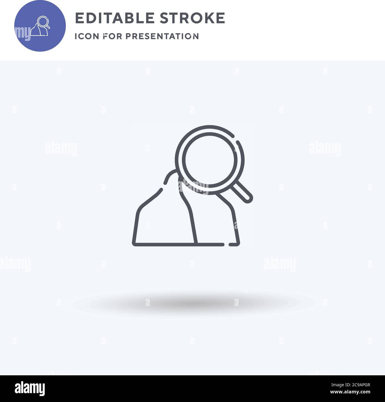 Research icon vector, filled flat sign, solid pictogram isolated on ...