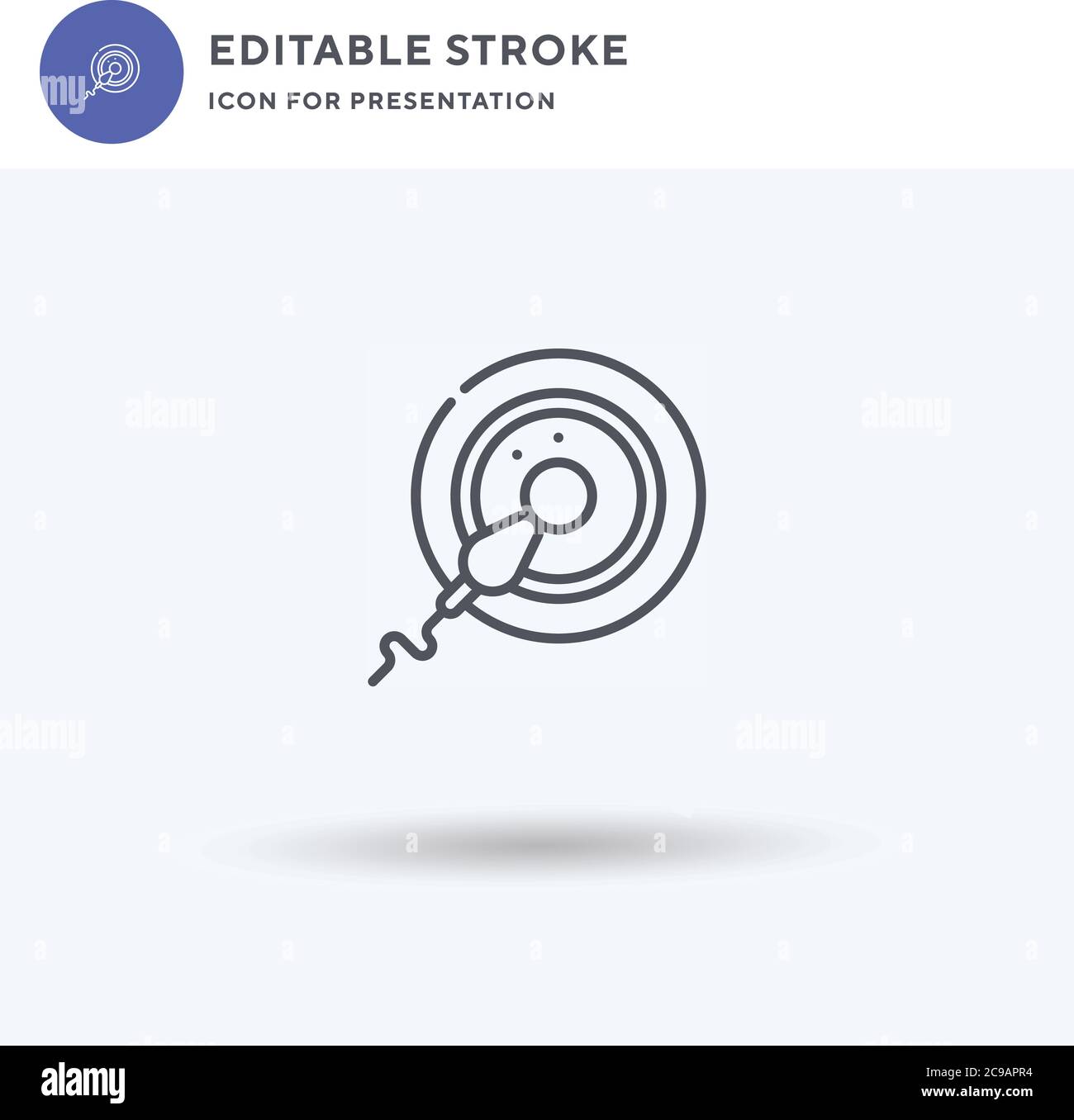 Fertilization icon vector, filled flat sign, solid pictogram isolated on white, logo ...