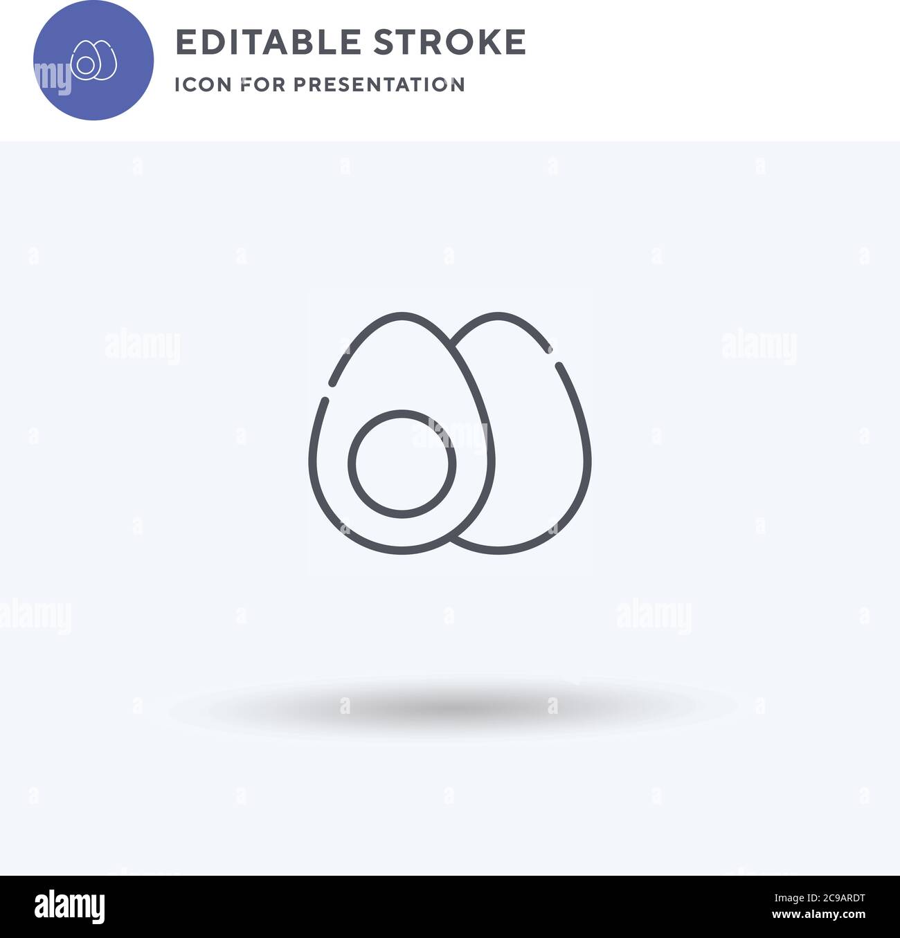 Egg icon vector, filled flat sign, solid pictogram isolated on white ...