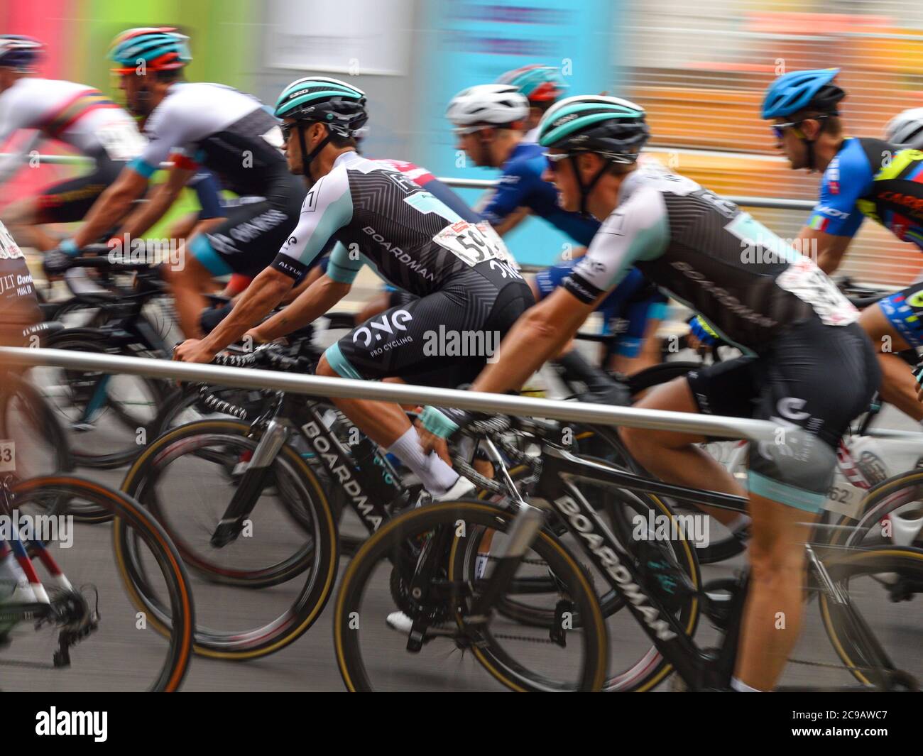 Riders competing in the National Circuit Championships in Sheffield ...